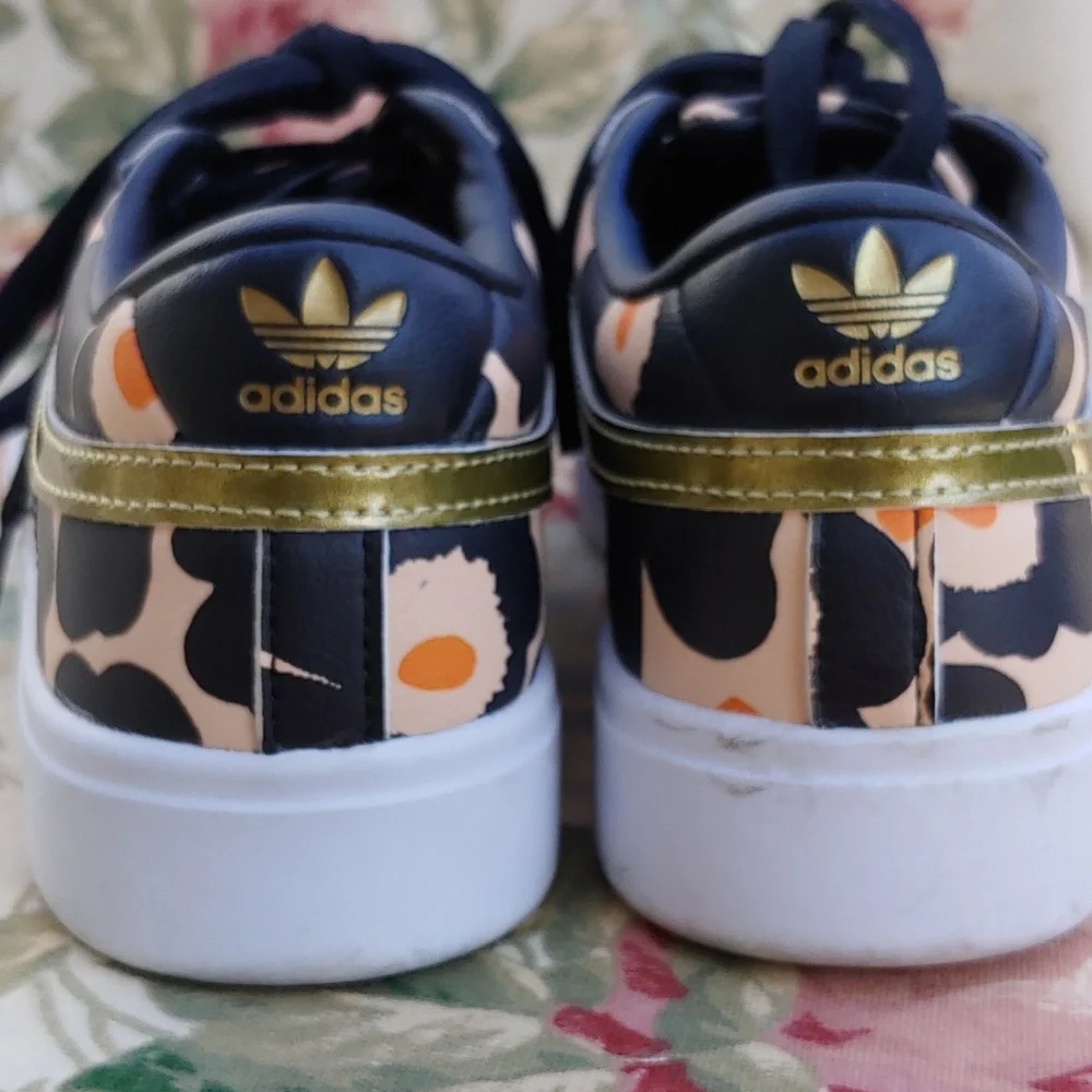 adidas | Shoes | Adidas X Marimekko Bryony W Black And Peach Floral ...